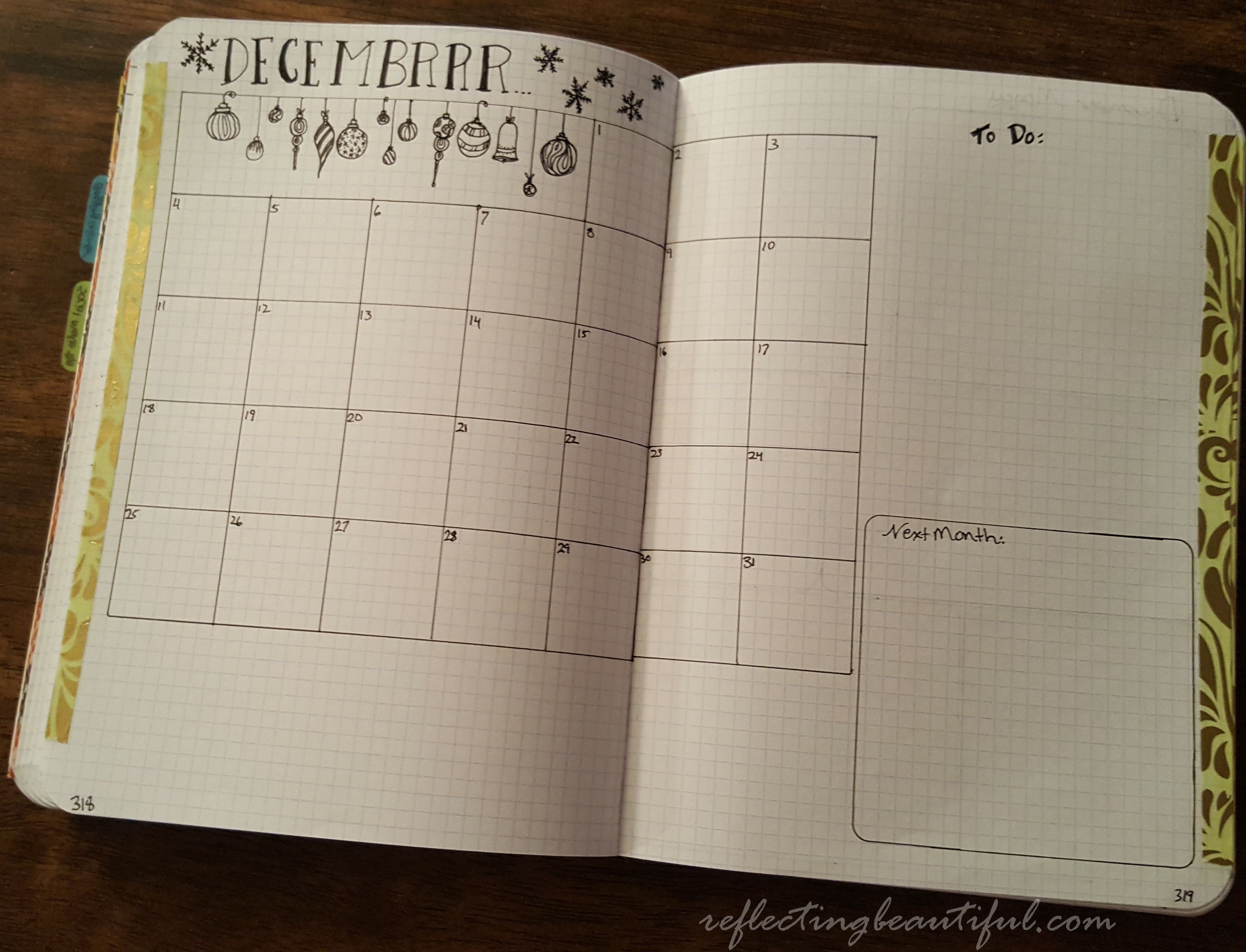 december-calendar - Reflecting Beautiful